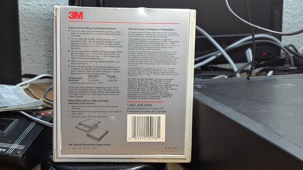 Neu OVP: 3M Rewritable Optical Disk Kassette ! (Neu und ...