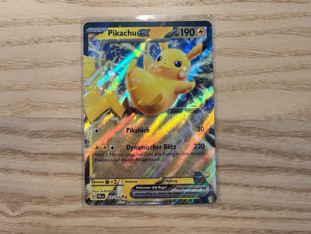 Pikachu ex PAL 063/193 DE Pokemon Entwicklungen in Paldea | Kaufen auf ...