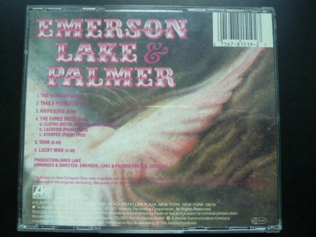 Emerson, Lake & Palmer - same (1st Album, incl. Lucky man) (Gebraucht) in Au ZH für CHF 3.95 ...