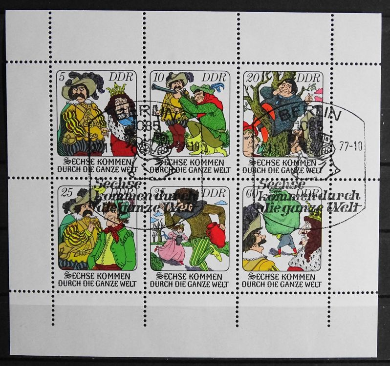 DDR 1977, Kleinbogen °gestempelt (Gebraucht) in Haslen GL für CHF 2.2 – mit Lieferung auf ...