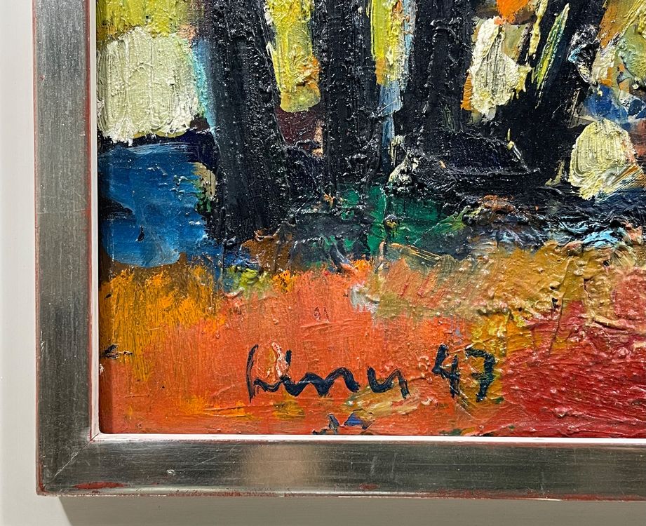 Carl Walter Liner (1914-1997) grosses Gemälde (Gebraucht) in Root für CHF 2615 – mit Lieferung ...