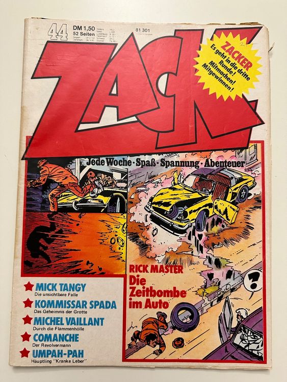 Rarität Zack Comics 44 von 1973 (Gebraucht) in Münsingen für CHF 4 ...