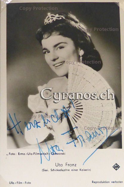 Uta Franz (1935-2012) Schauspielerin SISSI-Filme - Autogramm (Gebraucht ...