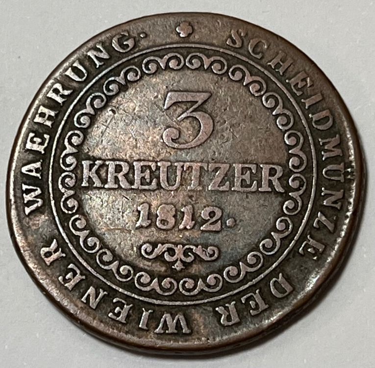 3 Kreuzers - Francis I - Kaisertum Österreich - 1812 | Kaufen auf Ricardo