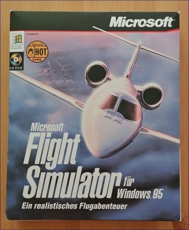MS FS1995 Microsoft Flight Simulator 95 Big Box - PC - | Kaufen auf Ricardo
