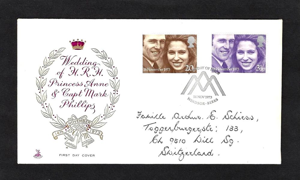 1973 FDC Royal Wedding Princess Anne & Captain Mark Phillips | Kaufen auf Ricardo