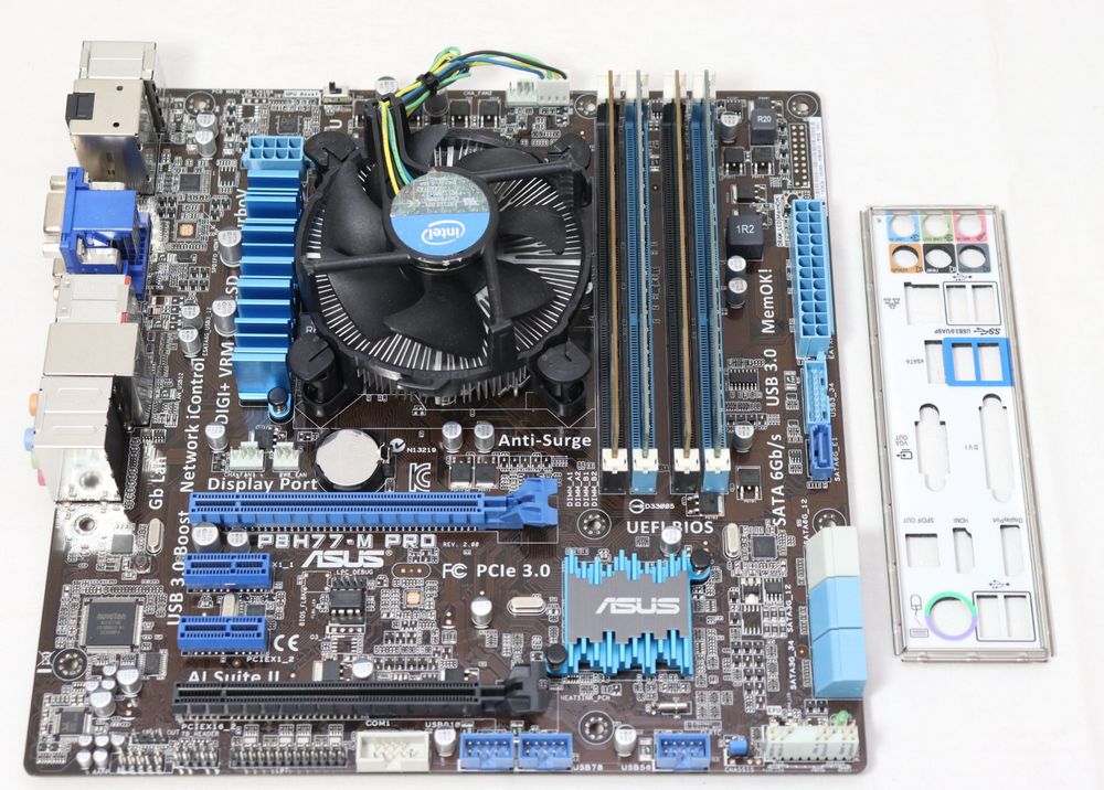 Mainboard Asus P8H77-M Pro mit i5 3570 3.4 GHz und 8GB Ram (Gebraucht) in Frick für CHF 45 – mit ...