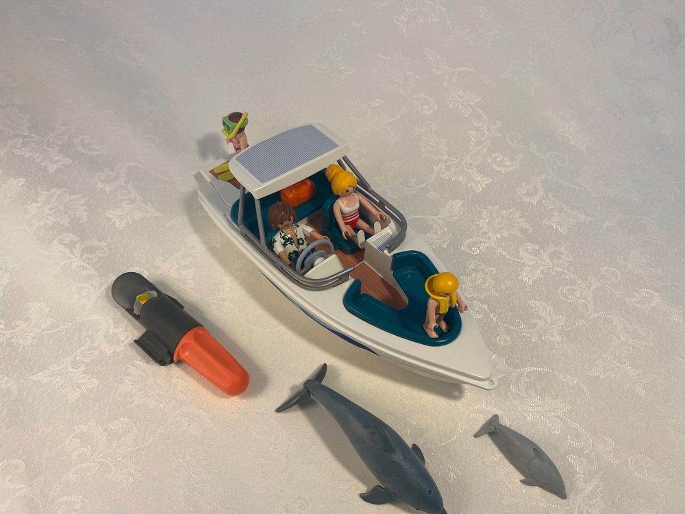 PLAYMOBIL Boot mit Delphinen und Motor | Kaufen auf Ricardo