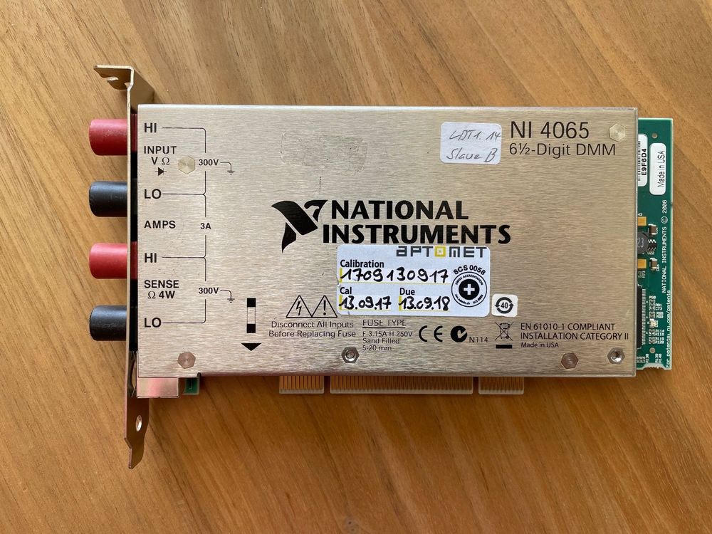 National Instruments NI4065 Multimeter-Messkarte (Gebraucht) in für CHF ...