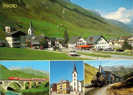 REALP mit Furka-Oberalp-Bahn und Dampfbahn Furka-Bergstrecke (Gebraucht ...