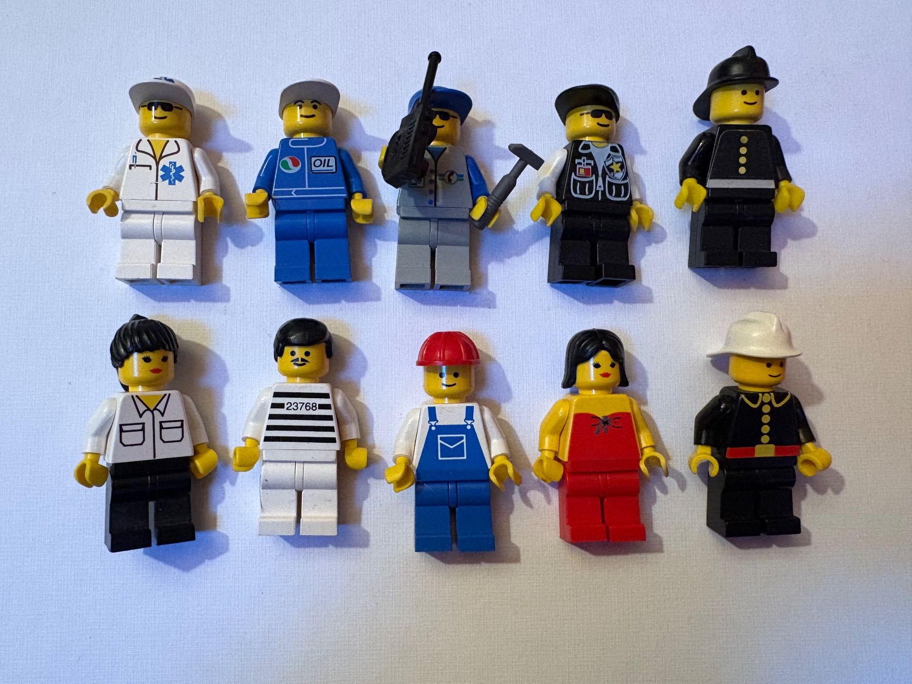 Lego 10 figure Minifiguren figurines vintage années 80 (D'occasion) à ...