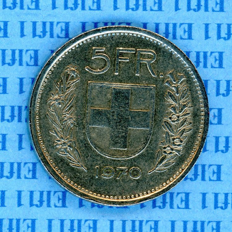 CHF___5.00 1970 ss-vz 5 Franken (Gebraucht) in Widnau für CHF 9 – mit Lieferung auf Ricardo kaufen