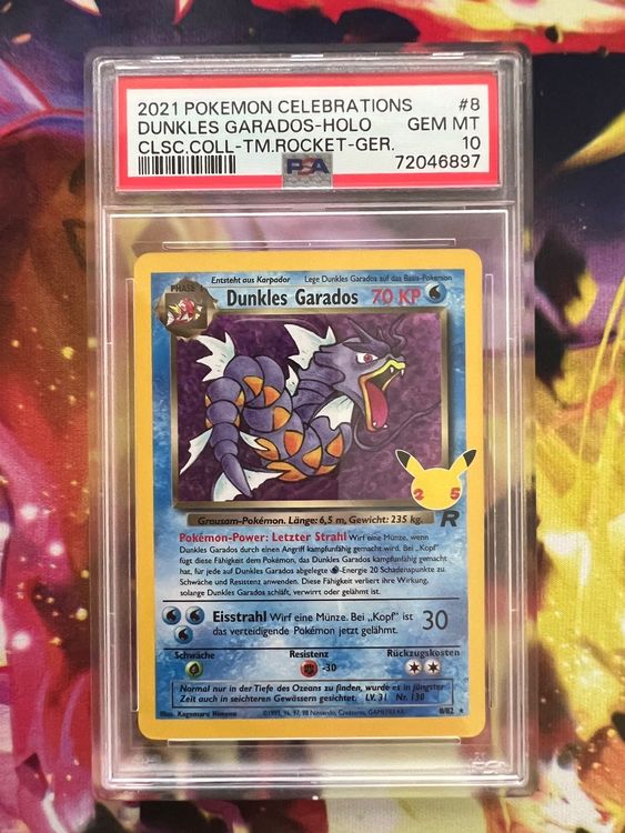 Pokemon Celebrations Dunkles Garados Holo PSA10 DE | Kaufen auf Ricardo