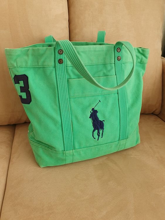 Polo Ralph Lauren Tasche aus Baumwolle in Grün | Kaufen auf Ricardo