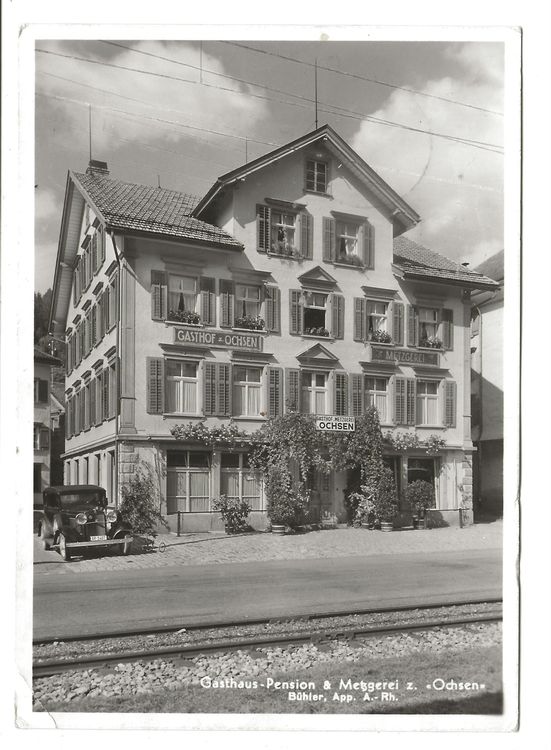Bühler (AR) Gasthof zum Ochsen - Metzgerei - Pension - 1943 (Gebraucht) in Engelburg für CHF 7.9 ...