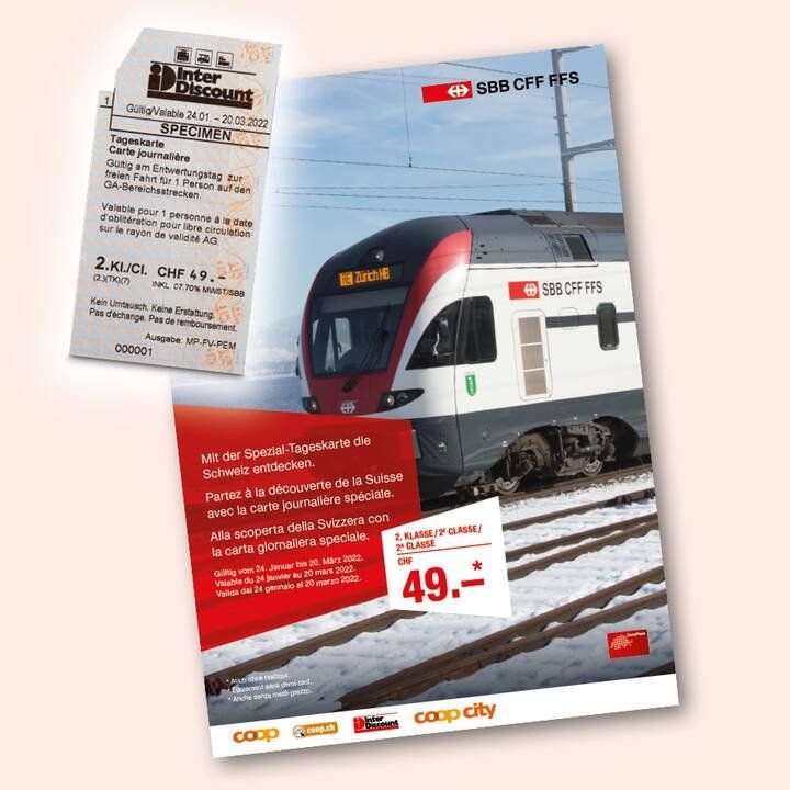 Tageskarte SBB gültig OHNE 1/2 tax bis 20.12.2024 (Neu und ...