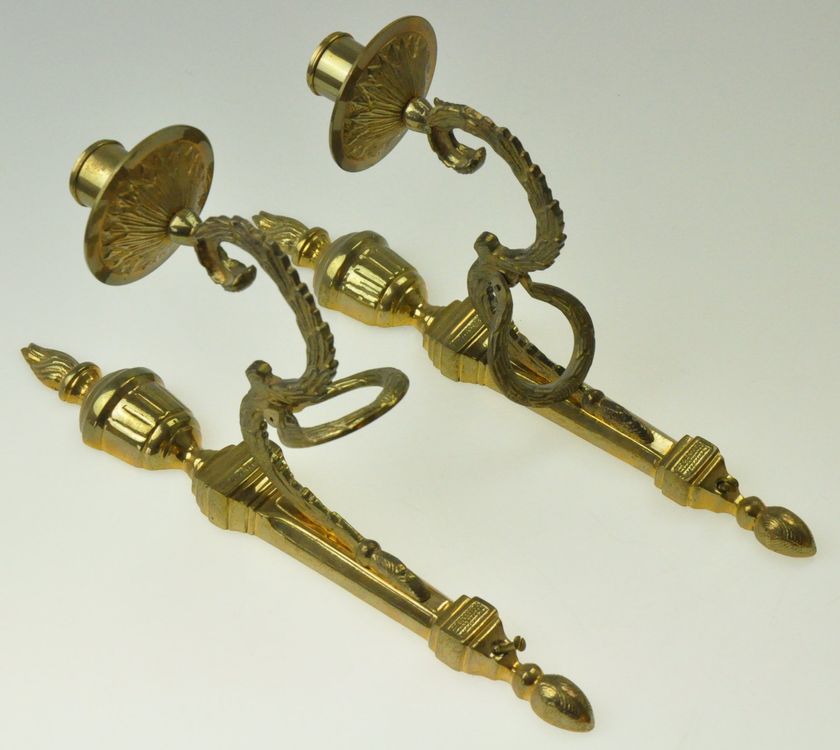 Paar Appliken für Kerzen, Messing wohl 70er Jahre | Kaufen auf Ricardo