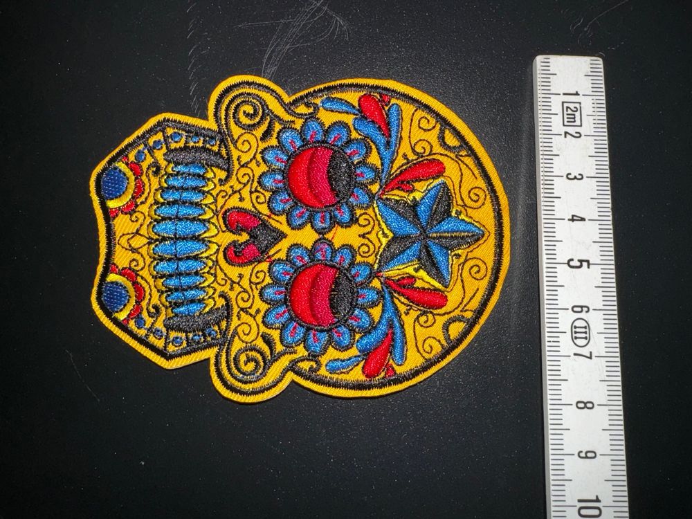 Patch mexikanischer Totenkopf "gelb" - ab 1chf!!! | Kaufen auf Ricardo