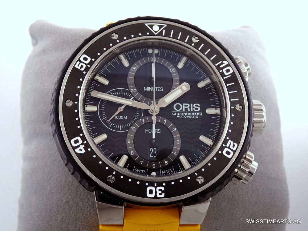 ORIS PRODIVER DIVE CONTROL CHRONO 7727 AUTOMATIK 1000M TITAN (Gebraucht ...