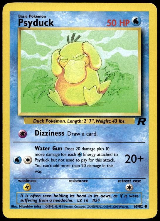 Psyduck 65/82 Pokémon Team Rocket ab 1.- | Kaufen auf Ricardo