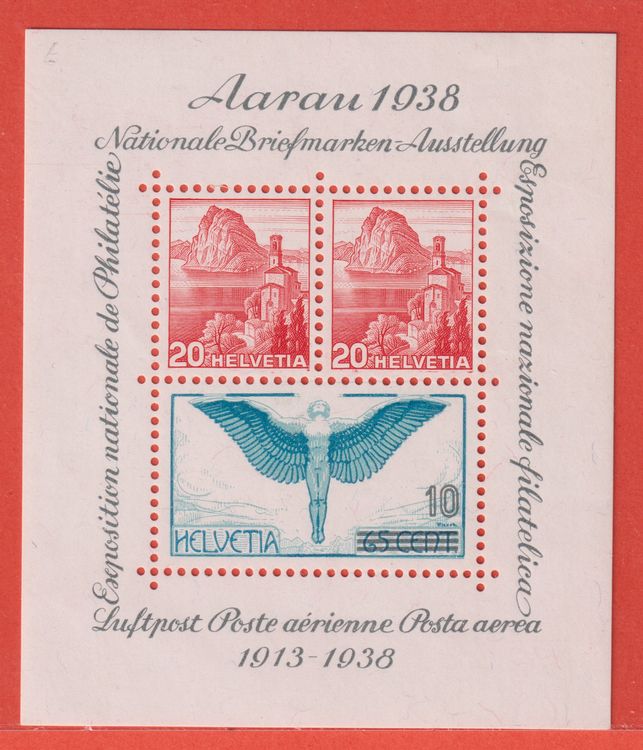 1938 Aarauer Block W11 postfrisch ** | Kaufen auf Ricardo