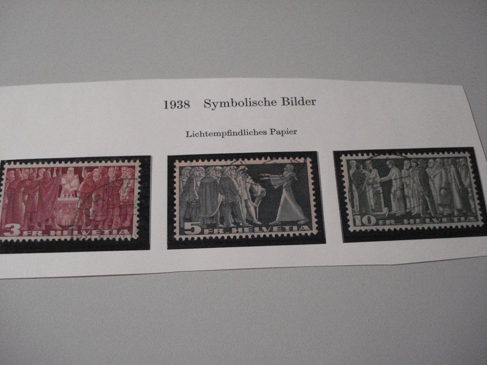 Satz 1938, symbolische Bilder o, (Gebraucht) in Niederwil AG für CHF 2.4 – mit Lieferung auf ...