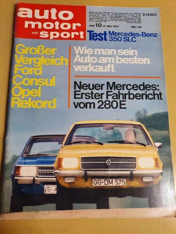 AMS 10/72 Morris Marina 350 SLC 280 E Toyota Datsun Opel xx | Kaufen ...