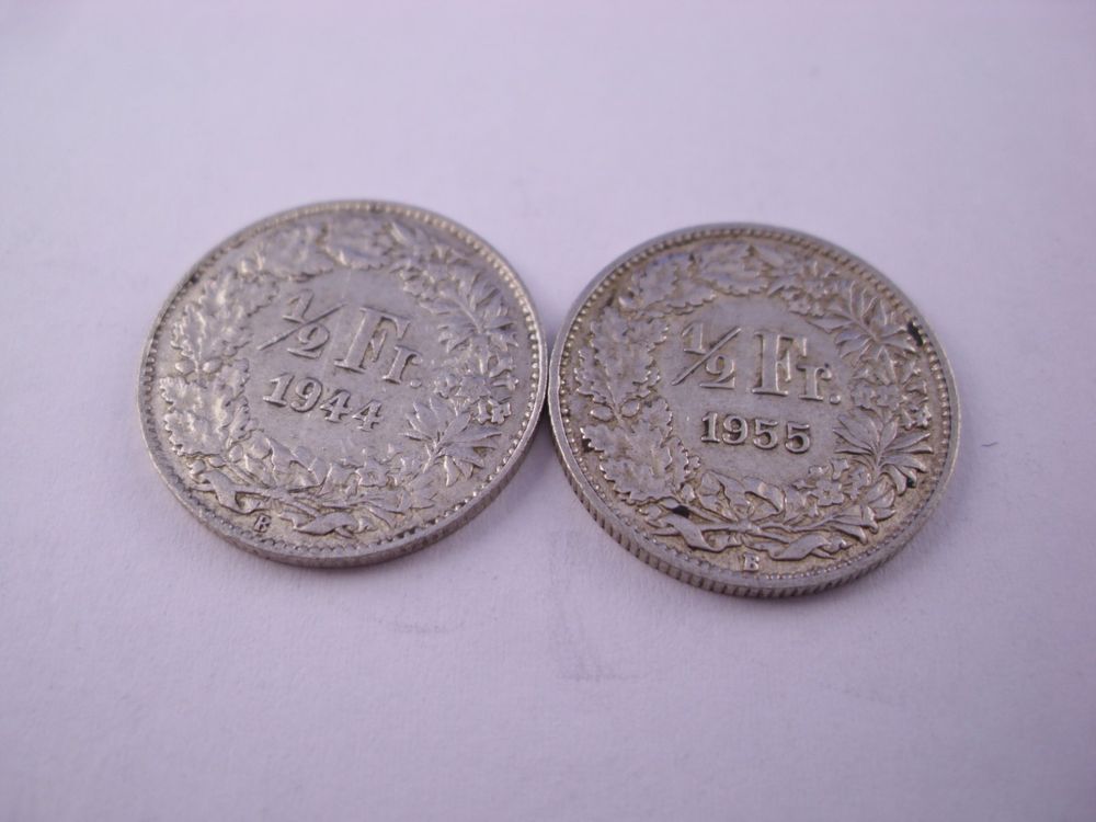 2 x 50 Rappen 1944/55 | Kaufen auf Ricardo