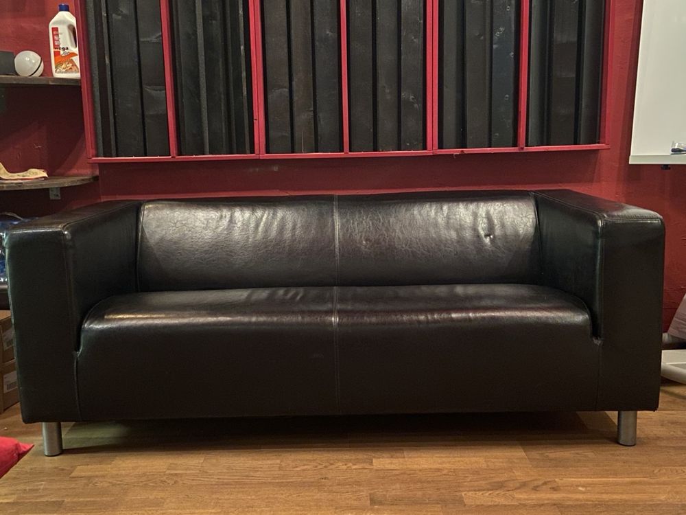 Ikea Klippan Sofa Kunstleder schwarz (Gebraucht) in Zürich für CHF 42 – nur Abholung auf Ricardo ...
