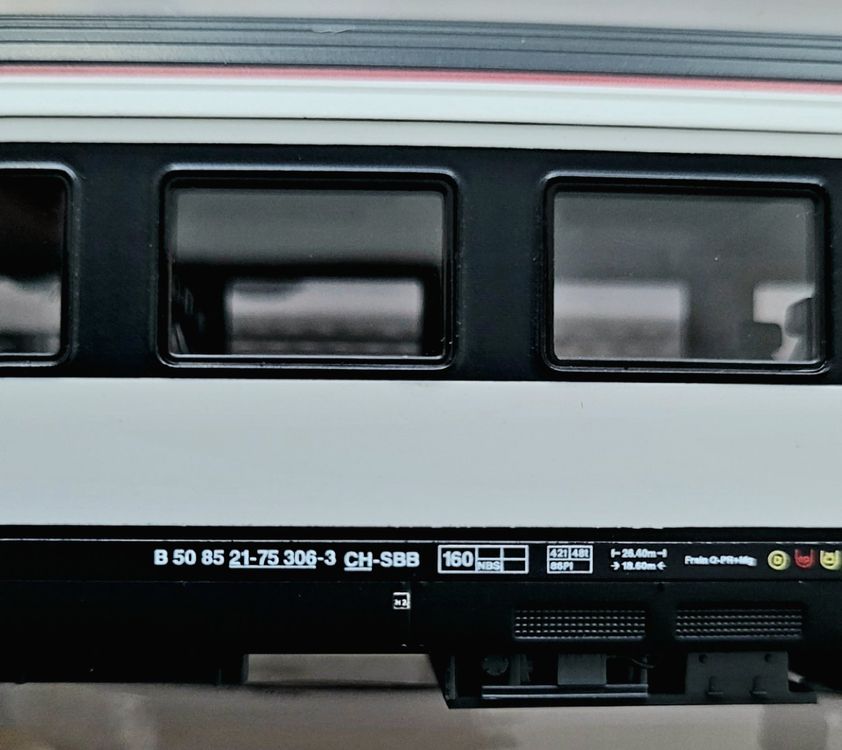 Roco 74476 SBB CFF FFS EW 4 Fussballfan-Wagen 2. Klasse DC (Neu und ...