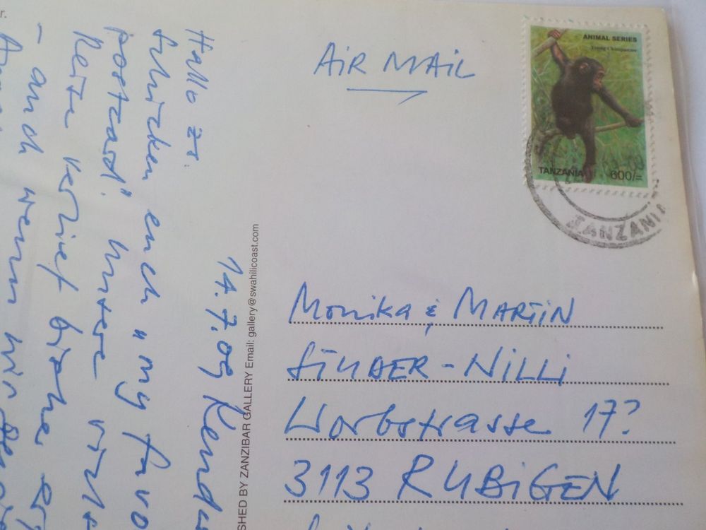 Afrika, Tanzania, Karte Marke (Gebraucht) in Muri b. Bern für CHF 1 – mit Lieferung auf Ricardo ...