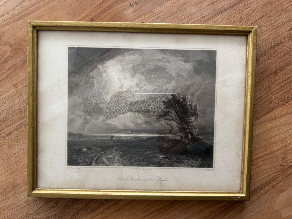 Alter Stich „Der Sturm auf der Heide“ von J. Riegel (Gebraucht) in ...