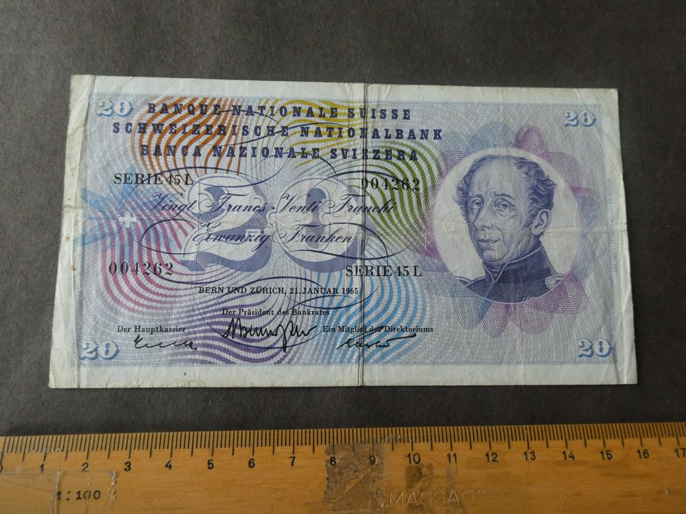 Schweiz 1965, 20 Franken | Kaufen auf Ricardo