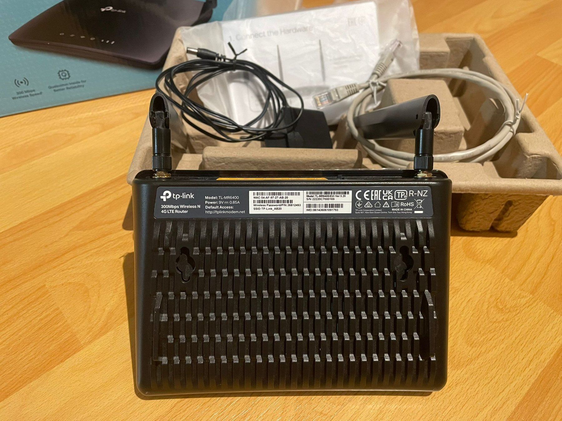 TP-Link TL-MR6400 4G LTE Router – 300 Mbps – Wie neu! (Gebraucht) in ...