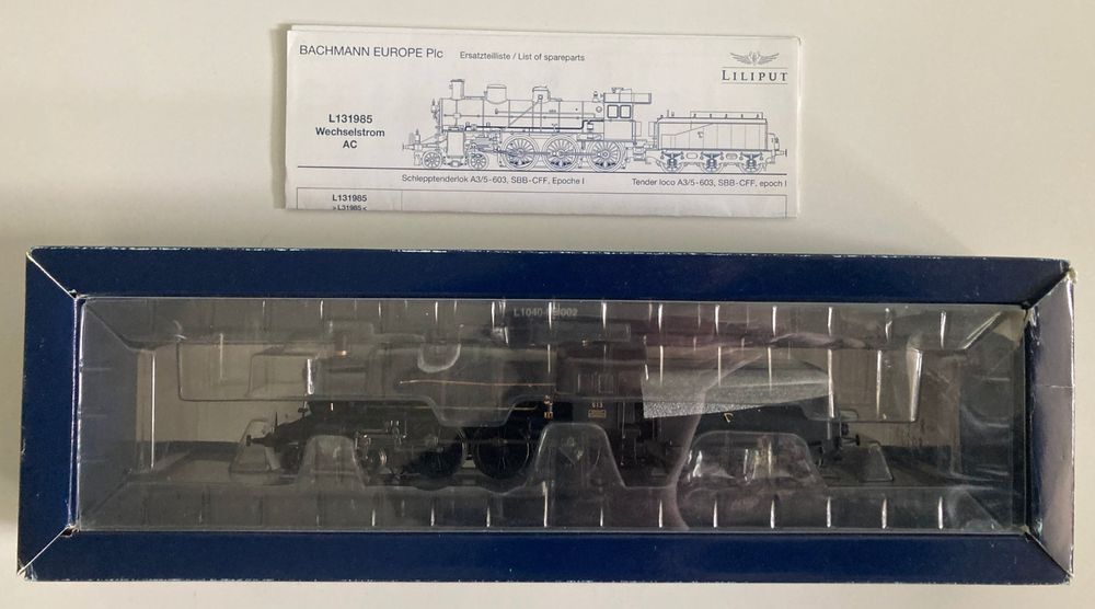 Liliput-L131985-A3/5-Dampflok-SBB-CFF-FFS-Wechselstrom-AC-H0 (Gebraucht ...