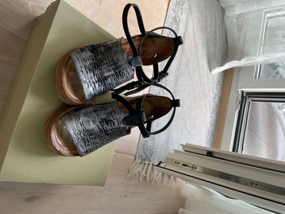 Sandalette von Airstep, AS98, 37 schwarz/silber (Gebraucht) in Zuerich ...