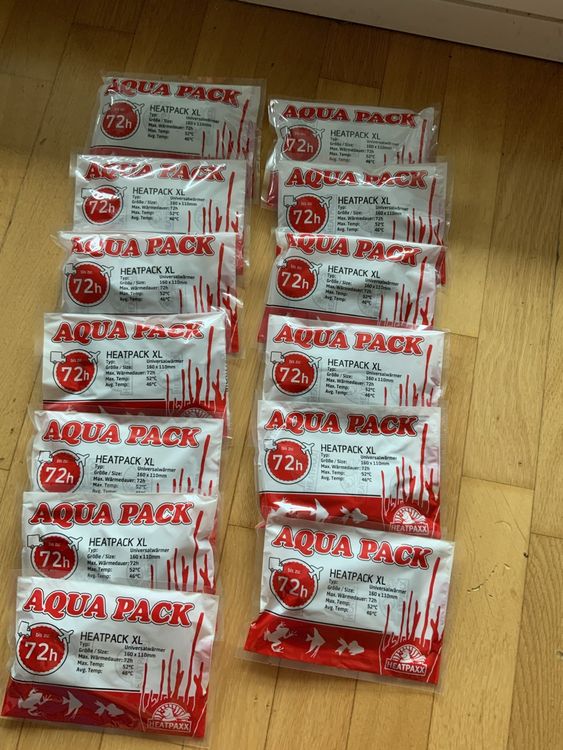 Aqua Pack Heatpacks XL 72h, 13 Stücke (Neu und originalverpackt) in ...