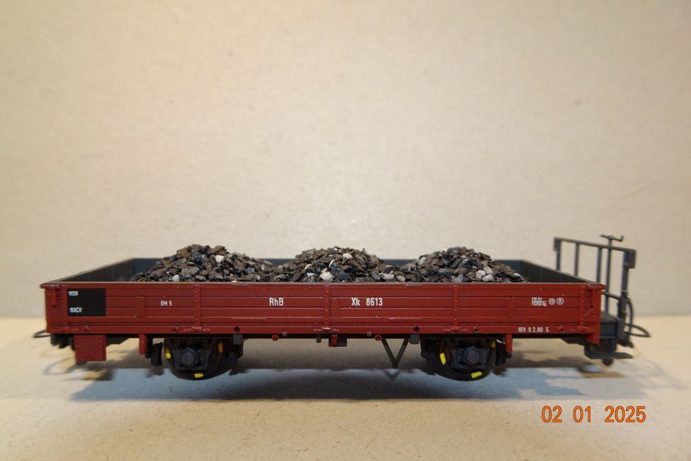 1 wagon de chantier Bemo HOm RhB Xk 8613 (Neu und originalverpackt) in ...