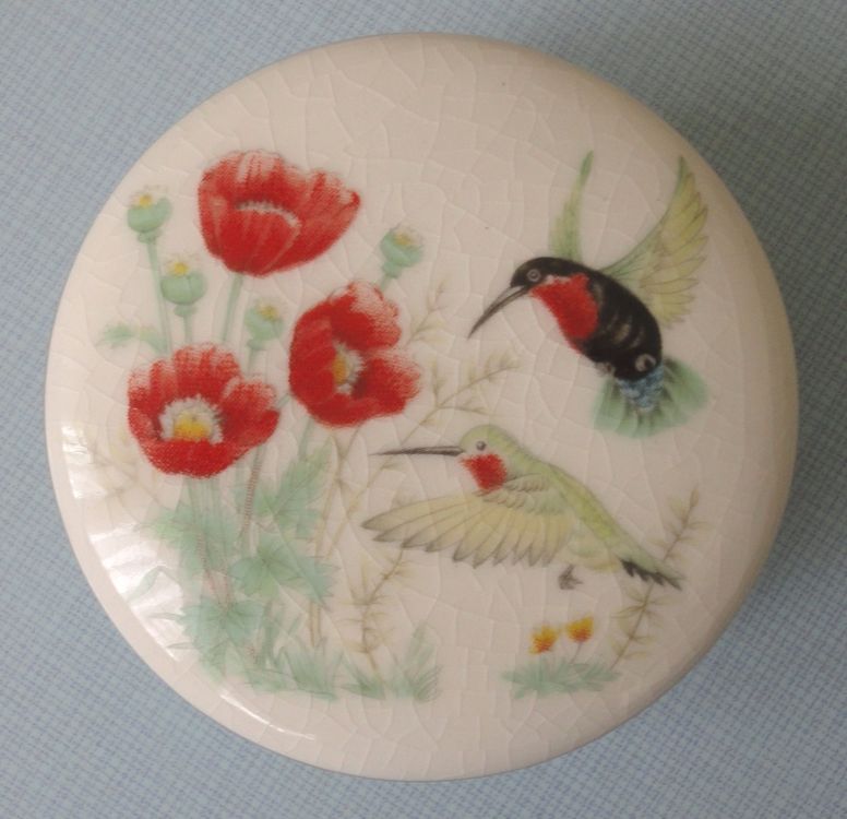 Porzellan-Dose Made in Japan mit 2 Kolibris (Gebraucht) in zürich für ...
