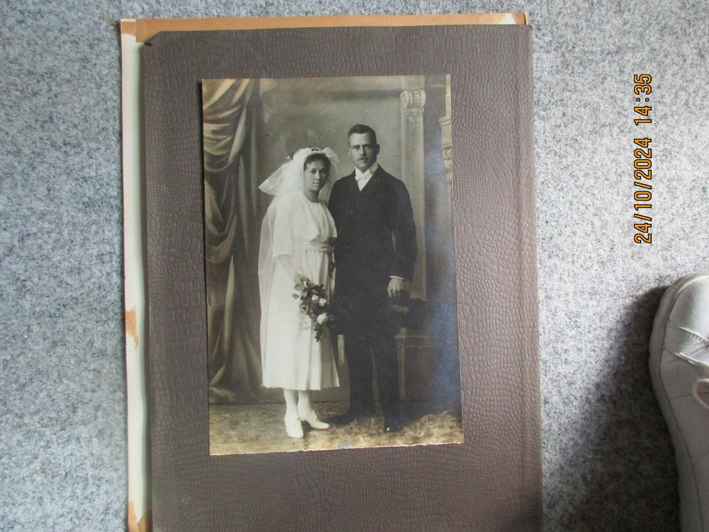 antike Foto Robert Frank + Frieda Bucher 1920 Palace Lugano (Gebraucht ...