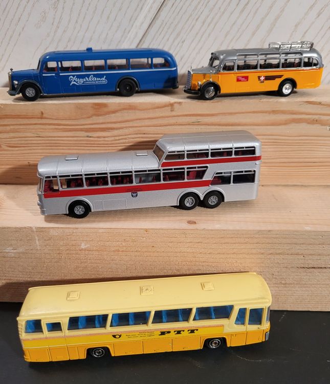 4 Stk. BUSSE - HO - PTT / FRUTIGEN-ADELBODEN / ZUGERLAND (Gebraucht) in ...