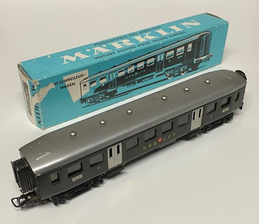 Märklin 4038 H0 SBB Personenwagen 2. Klasse Blechwagen OVP (Gebraucht ...