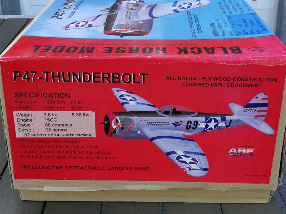 Modellflugzeug Bausatz ARF Thunderbolt P47 (Neu und originalverpackt) in Walkringen für CHF 250 ...