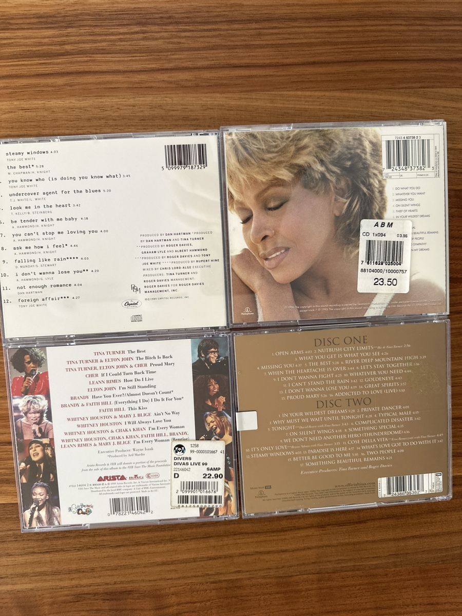 4 Tina Turner CDs, div. Interpreten - Top Hits für Sammler (Gebraucht ...