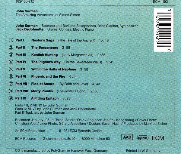 John Surman [ECM] McCoy Tyner, Jack DeJohnette, Elvin Jones (Gebraucht ...