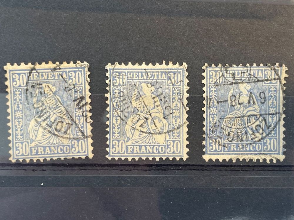 1867, Weisses Papier, ZNr. 41, gestempelt (Gebraucht) in Küssnacht am Rigi für CHF 19 – mit ...