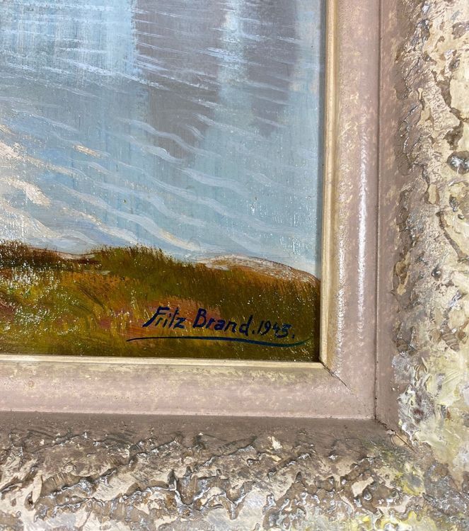 Fritz Brand (1915-98) Silsersee Gemälde (Neu (gemäss Beschreibung)) in ...