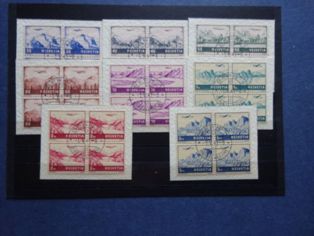 1941 F27-F34 mit glasklarem ET-Vollstempel (Gebraucht) in Appenzell-Steinegg für CHF 135 – mit ...