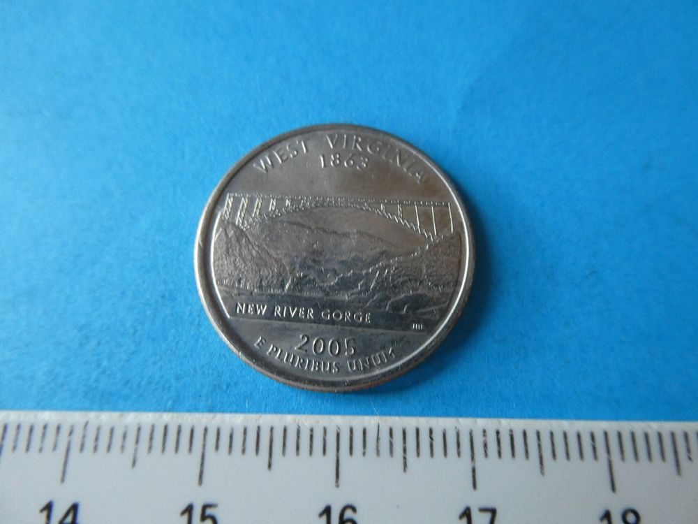 USA 2005, Quarter-Dollar unz., Sondermünze West Virginia | Kaufen auf ...