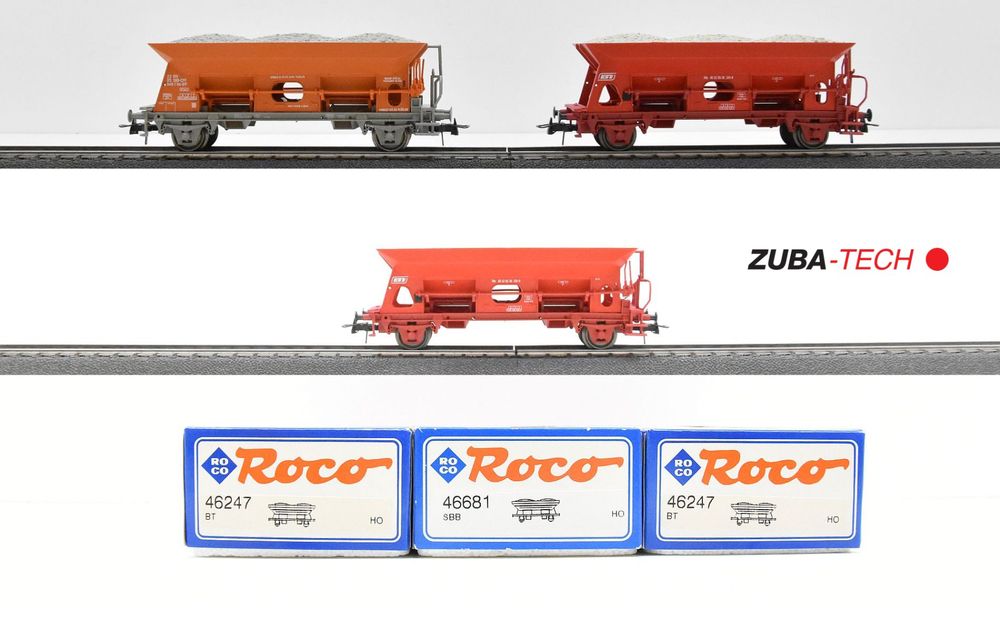 Roco 3x Kieswagen der SBB/BT H0 GS mit OVP (Gebraucht) in für CHF 57 ...